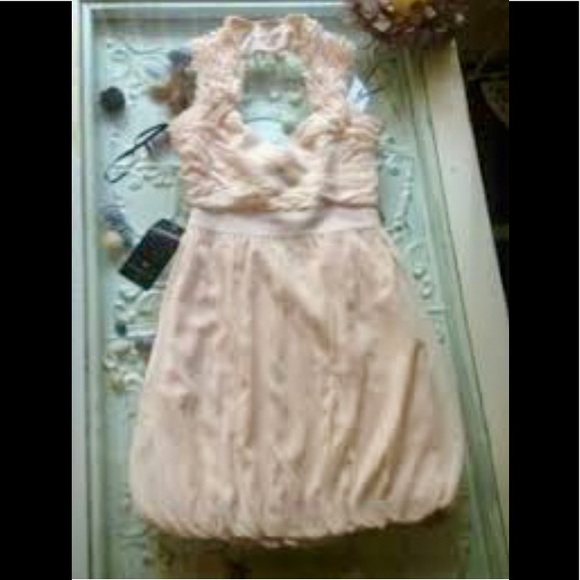 bebe | Dresses | Nwt Bebe Draped Bubble Skirt Silk Dress | Poshmark